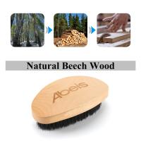 China 12.7cm Wooden Handle 360 Wave Brush with Boar Bristles for sale