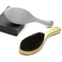 China Custom Logo 360 Wave Brush Wood Handle 200g Boar Bristle for sale