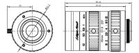 China GA Optics 5MP 2/3 C Mount Lens 16mm Optical Plano convex Cylindrical Lens for Machine Vision for sale