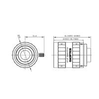 China GA Optics 1/1.8 6M Series 12mm Optical Plano convex Cylindrical Lens for sale
