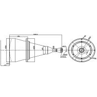 China 1.8 Double Optical Telecentric Lens with 0.096X Magnification and C Mount for sale