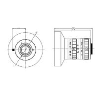 China 10MP Fixed Focal Lens C Mount CCTV Camera Machine Vision Optical Lens for sale
