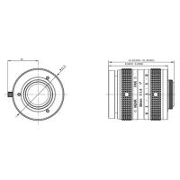 China GA Optics 35mm / 1 Industrial Optical Long Range Plano Convex Cylindrical Lens for sale