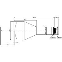 China 1.8M 1M Dual Wide Field Optical Telecentric Lens for sale