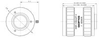 China C mount Infrared Imaging 35mm Industrial Grade 700-1700nm NIR SWIR Cylindrical Lens for sale