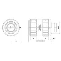 China 100mm C mount Infrared Plano convex Lens 800-1800nm for Camera for sale
