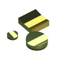 China K9 Glass Plano Convex Optical Coated Aluminum Film Dielectric Mirror for sale