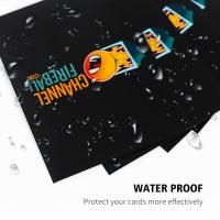 China Custom Trading Card Sleeves with 0.1MM Thick BOPP+VMPET+CPP Material and 66X91MM Size for Industrial Use for sale