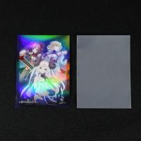China 67X92mm Holographic Glossy Art Printed Trading Card Sleeves with Heat Seal for TCG Game Protection for sale