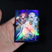 China 67X92mm Holographic Glossy Art Printed Trading Card Sleeves with Heat Seal for TCG Game Protection for sale