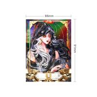 China Custom Holographic PP Laminated Art Card Sleeves with CMYK Gravure Printing in 66x91mm Size for sale