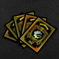 China Custom Holographic Art Printed 66X91MM Size Heat Seal Art Card Sleeves for TCG for sale