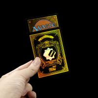 China Custom Holographic Art Printed 66X91MM Size Heat Seal Art Card Sleeves for TCG for sale