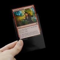 China Custom Holographic Art Printed 66X91MM Size Heat Seal Art Card Sleeves for TCG for sale