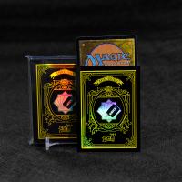 China Custom Holographic Art Printed 66X91MM Size Heat Seal Art Card Sleeves for TCG for sale