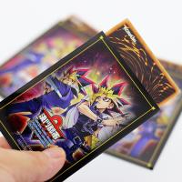China Custom 63x90mm Size Acid and PVC-Free Art Card Sleeves with CMYK Gravure Printing for Yugioh and Trading Cards for sale