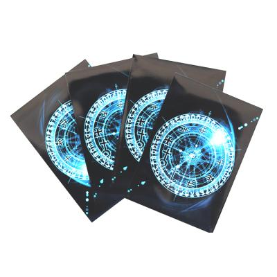 China Custom Heat Seal Art Card Sleeves with Square Bottom Bag and Gravure Printing for Trading Cards for sale