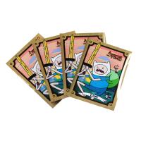 China Laminated BOPP Material Trading Card Sleeves with CMYK Gravure Printing for 67X92MM Size Art Card Protection for sale