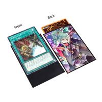 China Custom Holographic Art Japanese Trading Card Sleeves Moisture Proof 63x90mm Size for Yugioh and Bushiroad for sale