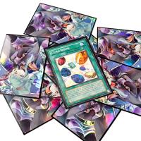 China Custom Holographic Art Japanese Trading Card Sleeves Moisture Proof 63x90mm Size for Yugioh and Bushiroad for sale