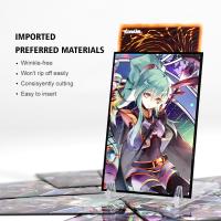 China Custom Holographic Art Japanese Trading Card Sleeves Moisture Proof 63x90mm Size for Yugioh and Bushiroad for sale