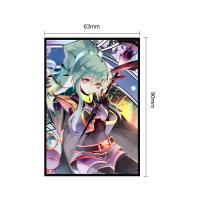 China Custom Holographic Art Japanese Trading Card Sleeves Moisture Proof 63x90mm Size for Yugioh and Bushiroad for sale