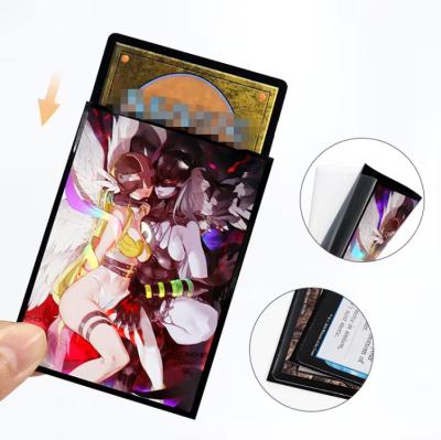 China Custom Holographic Art Trading Card Sleeves with Moisture Proof Protection and 63x90mm Size for Gaming and Gift Industry for sale