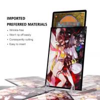 China Custom Holographic Art Trading Card Sleeves with Moisture Proof Protection and 63x90mm Size for Gaming and Gift Industry for sale