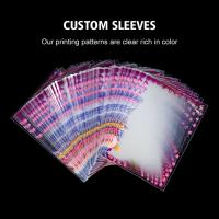 China 65x91mm Size BOPP+CPP Material Heat Seal Triple Card Sleeves for Yugioh and TCG Games for sale