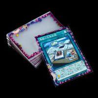 China 65x91mm Size BOPP+CPP Material Heat Seal Triple Card Sleeves for Yugioh and TCG Games for sale