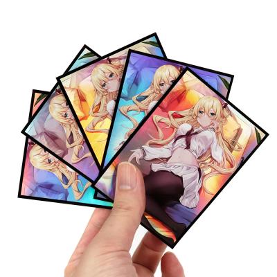 China Custom Holographic Art Card Sleeves 63X90MM for Yugioh TCG Cards - Acid and PVC-Free Protection for sale