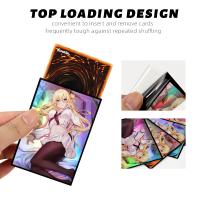 China Custom Holographic Art Card Sleeves 63X90MM for Yugioh TCG Cards - Acid and PVC-Free Protection for sale