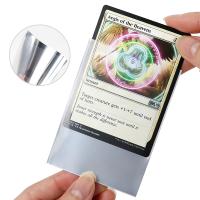 China Customized Laminated 66X91MM Art Card Sleeves with CMYK Gravure Printing for Trading Cards for sale