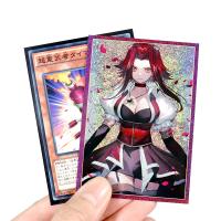 China Custom Holographic Art Card Sleeves with 63x90mm Size and Acid and PVC-Free Protection for Yugioh Cards for sale