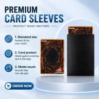 China 62x89mm Matte Finished CE Certified Trading Card Sleeves for Yugioh Size Protection for sale