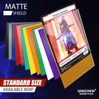 China 66x91mm Matte Card Sleeves with 140 Micron PP Material and Rough Matte Back for TCG Card Protection for sale