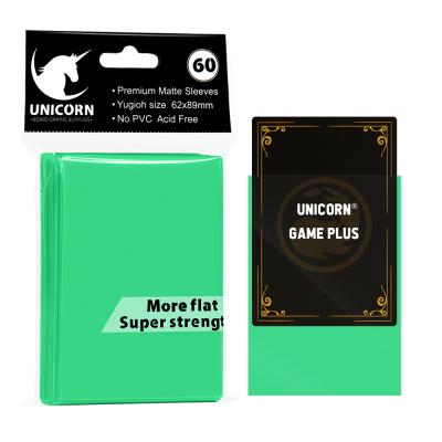 China 62x89mm Size Matte Card Sleeves with Heat Seal and Matte-Textured Polypropylene for Trading Cards for sale