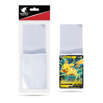 China 64x89mm Crystal Clear Card Sleeves with Heat Seal for TCG Game Protection for sale