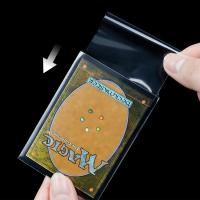 China 64x89mm Crystal Clear Card Sleeves with Heat Seal for TCG Game Protection for sale