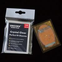 China 64x89mm Acid and PVC-Free Crystal Clear Perfect Fit Sleeves for TCG and Standard Cards for sale