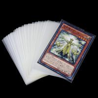China 50pcs Ultra Hard 150 Micron Card Sleeves 65X93MM Size Transparent TCG Card Protectors for YUGIOH for sale
