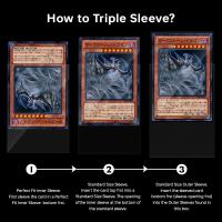 China 50pcs Ultra Hard 150 Micron Card Sleeves 65X93MM Size Transparent TCG Card Protectors for YUGIOH for sale
