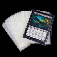 China 50pcs Ultra Hard TCG Card Sleeves 150 Micron Protector 70X95MM Triple Card Sleeves for sale