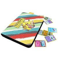 China Customizable High-Grade Leather Luxury Black TCG Collection Card Binder with Thermal Binding 20 Page 360 Pockets for sale