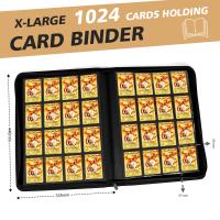 China 16 Pocket TCG Portfolio with 1000+ Capacity and Embossed Logo - Side Load Album for Trading Cards for sale