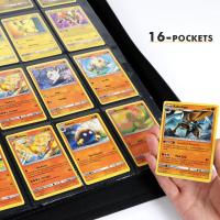 China 16 Pocket TCG Portfolio with 1000+ Capacity and Embossed Logo - Side Load Album for Trading Cards for sale