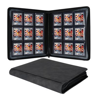 China Waterproof PU Leather Toploader Binder with 216 Cards Capacity and Matte Varnishing for sale