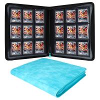 China Waterproof PU Leather Toploader Binder with 216 Cards Capacity and Matte Varnishing for sale