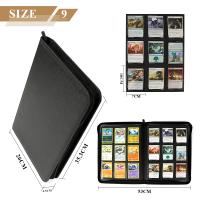 China High Quality PU Leather Trading Card Binder with 9 Pockets and 360 Cards Capacity for sale