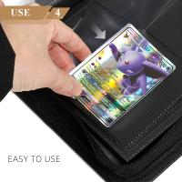 China Premium PU Leather 4 Pockets Trading Card Binder 245x187mm for Card Collection for sale